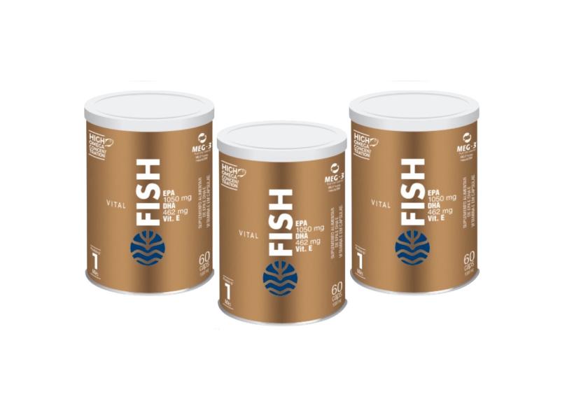 Vital Fish - Óleo De Peixe Em Cápsulas - Combo Com 3 Unidades com o ...