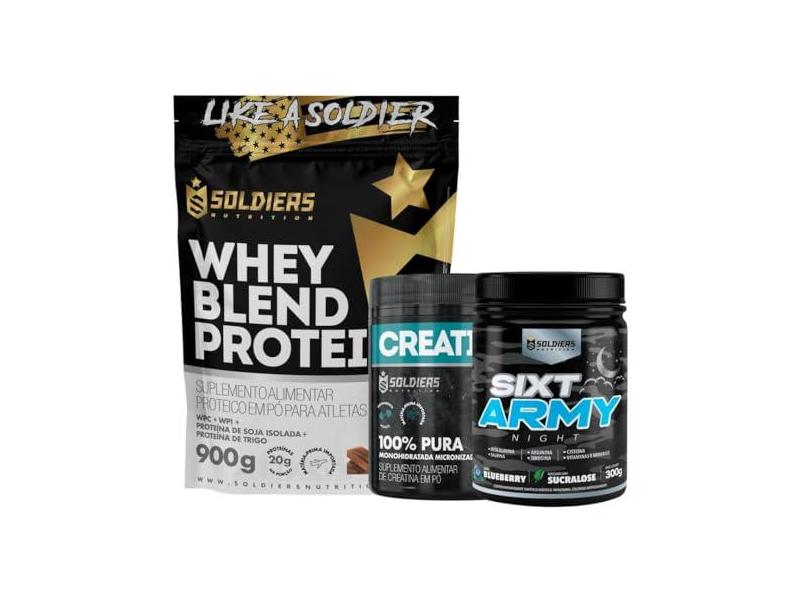Soldiers Nutrition, Kit: Whey Blend Protein Concentrado e Isolado 900g ...