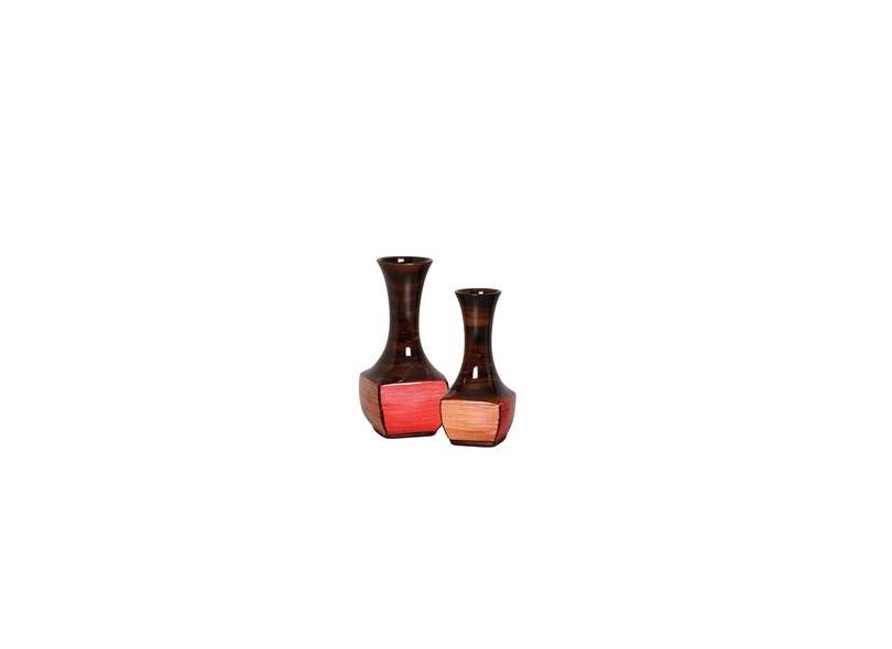 Dupla De Vasos Decorativos Cor Betume Linha Olinda com o Melhor Preço é ...