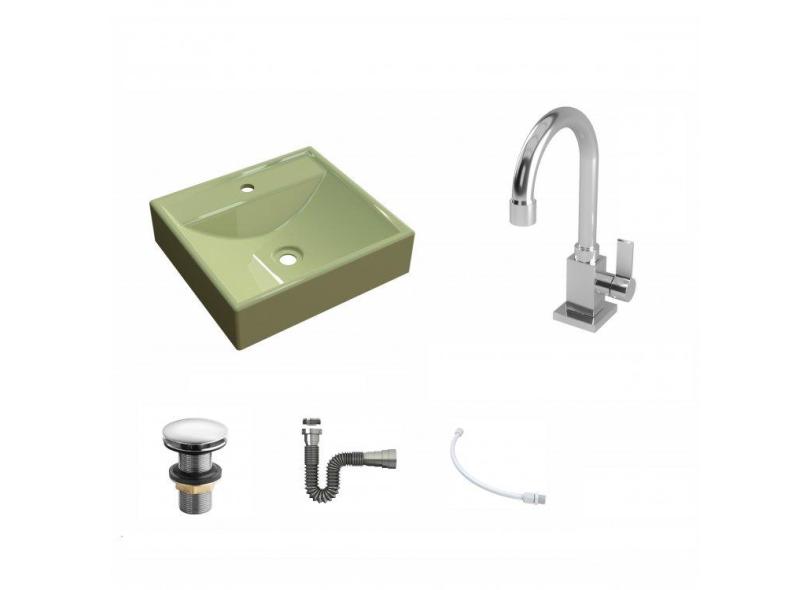 Kit Cuba Q39 Com Torneira Luxo 1195 Metal E Válvula Click 1 Pol. 1/2 E ...