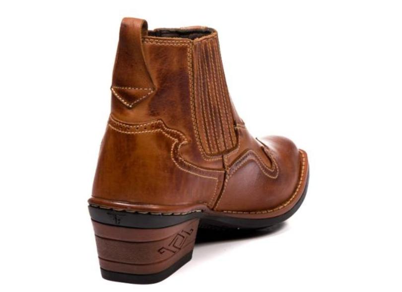 Bota Texana Country Masculina Couro Desenho Cobra Marrom com o Melhor ...