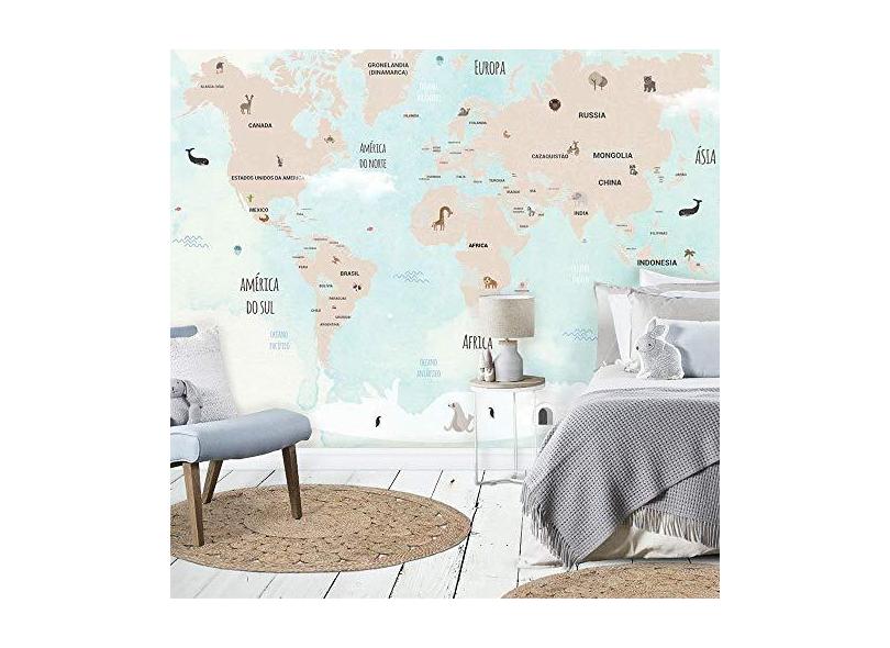 Mural Mapa Mundi Infantil com o Melhor Preço é no Zoom