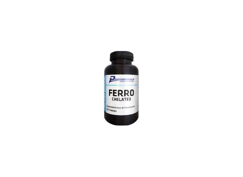 Ferro Mineral Quelato 34 mg Chelated Performance Nutrition 100 Tabletes ...