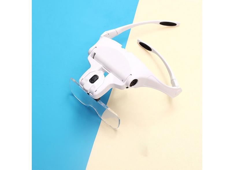 Lupa ocular com lâmpada de iluminação LED com lentes intercambiáveis e ...