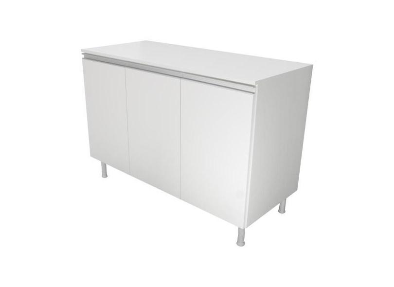Balcão Multiuso C/ Tampo 120cm 100%Mdf 3 Portas Para Cozinha - Belli M ...