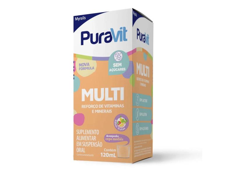 Suplemento Vitamínico-Mineral Puravit Multi Solução Oral 120Ml com o ...
