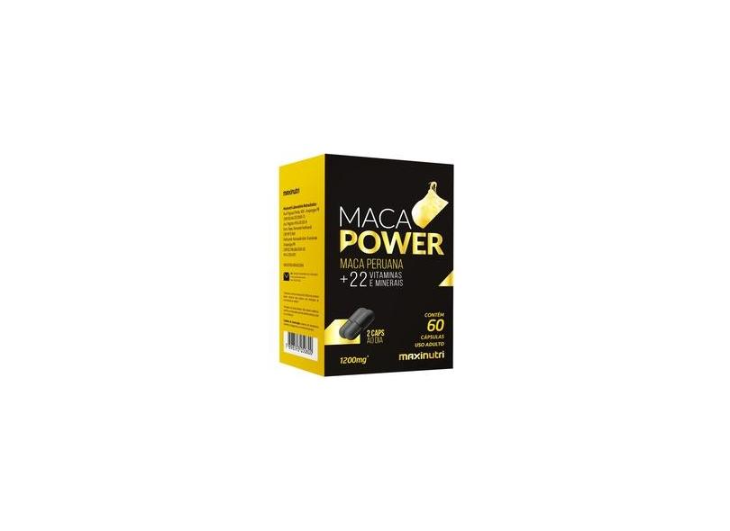 Maca Power 1200MG Maxinutri - 60 Cápsulas com o Melhor Preço é no Zoom