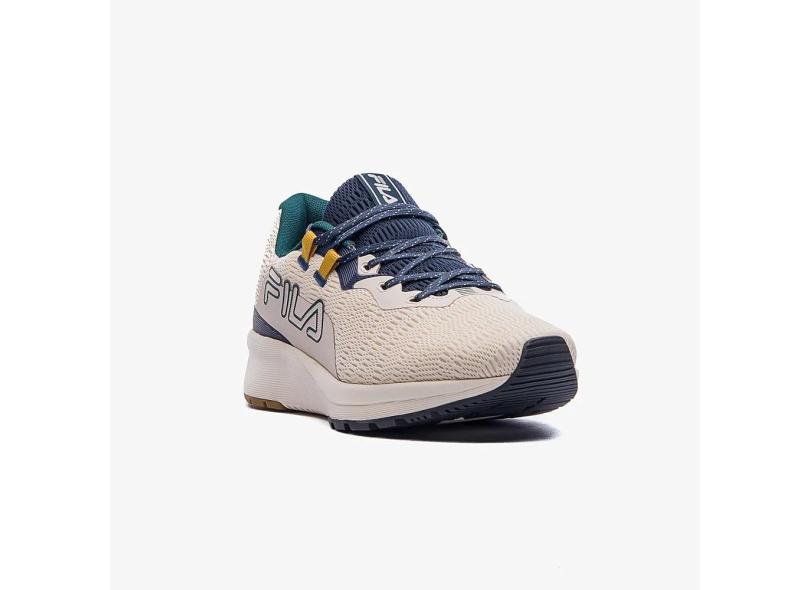 Tênis Esportivo Masculino Fila Ride Bege/Marinho 1218167 com o Melhor ...