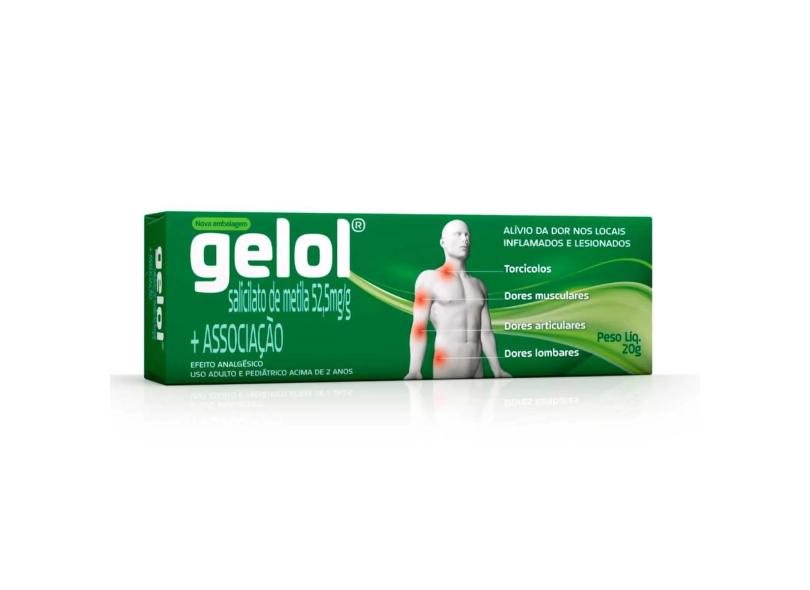 Gelol Analgesico Pomada 20 G com o Melhor Preço é no Zoom