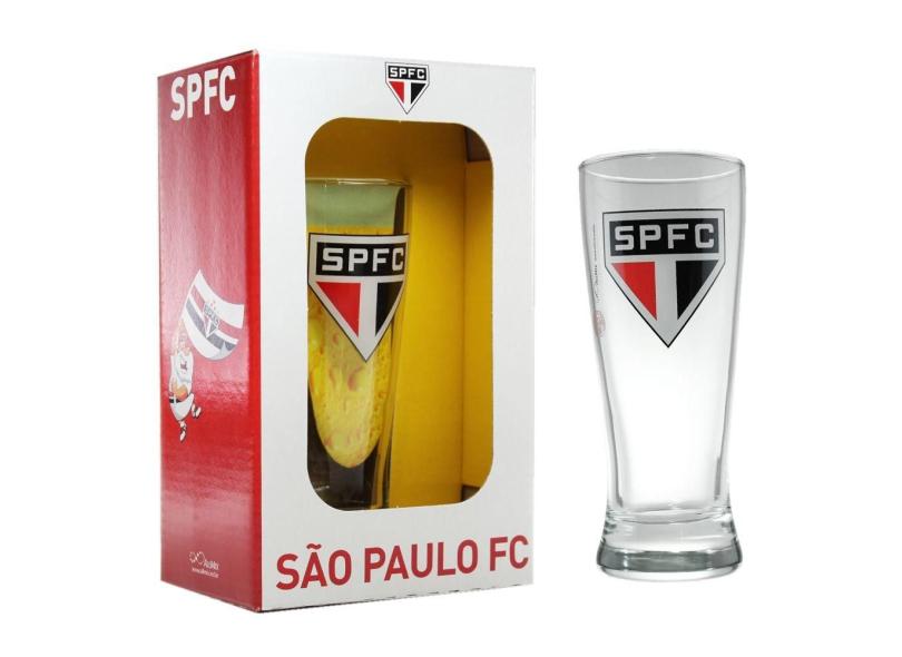 Copo Chopp de Vidro 300 ml São Paulo FC na Caixa com o Melhor Preço é ...