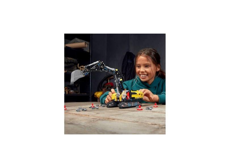 Lego Technic Escavadeira Trabalhos Pesados 569 Peças - 42121 em ...