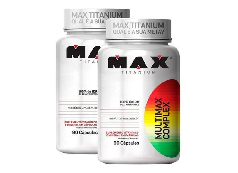 2x Multivitamínico Multimax 90 Cápsulas - Max Titanium em Promoção é no ...