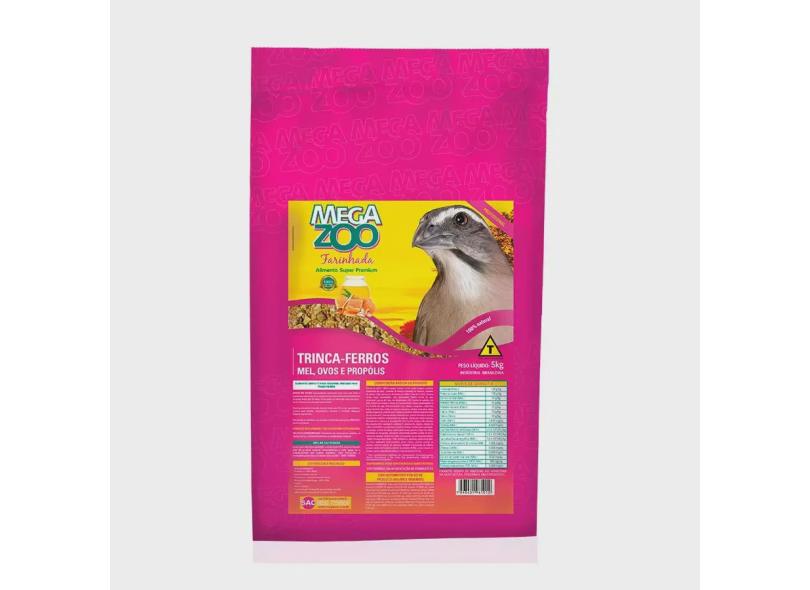 Ração Farinhada Megazoo para Trinca de Ferro sabor Mel e Ovos - 5kg em ... Ração Farinhada Megazoo para Trinca de Ferro sabor Mel e Ovos - 5kg em ...