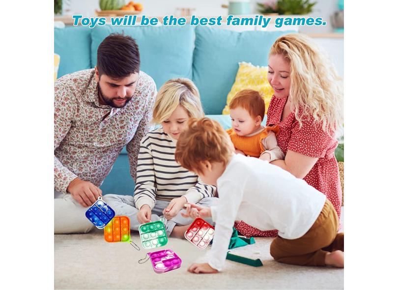 5 Pcs Mini Push Pop Bubble Fidget Sensorial Toy, Sensory Fidget Toys ...