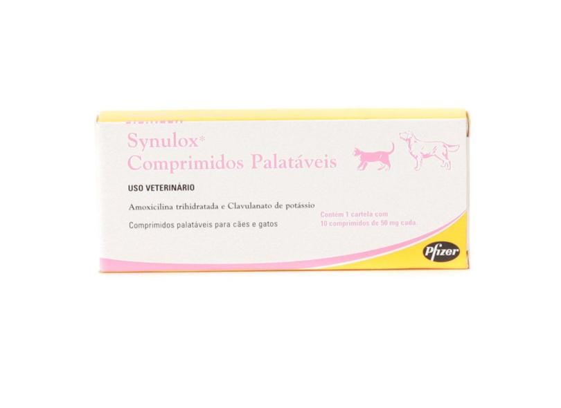 Synulox Zoetis 50mg 10 Comprimidos com o Melhor Preço é no Zoom