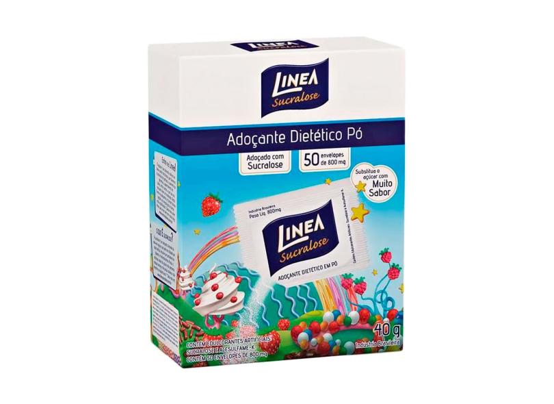 Adoçante Linea Sucralose Pó 40g 50 Envelopes de 0,8g cada com o Melhor ...