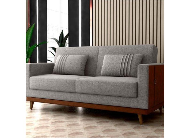 Sof Cama 3 Lugares Esther 203cm X 90cm X 95cm Chumbo/montana em ...