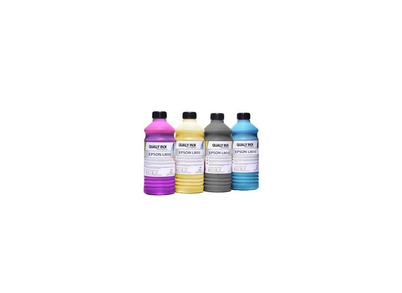 Kit 04 Cores Refil Tinta para Impressora Ecotank Epson L805 CMYK 4 ...