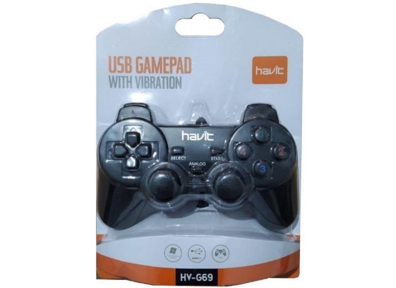 Controle HV-G69 PC PS3 - Havit com o Melhor Preço é no Zoom
