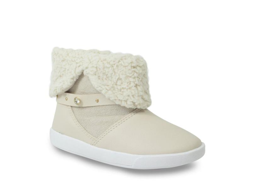 Bota Kidy Infatil Menina Com Cano De Pêlo Dobrável com o Melhor Preço é ...
