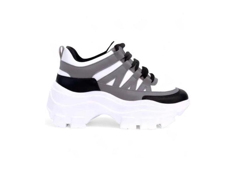 Tênis Chunky Dad Sneaker Sola Alta Flatform Block Atemporal - So Prett ...