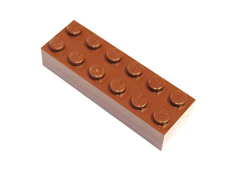 LEGO Partes e Peças: Reddish Brown 2x6 Brick x20 em Promoção é no Buscapé