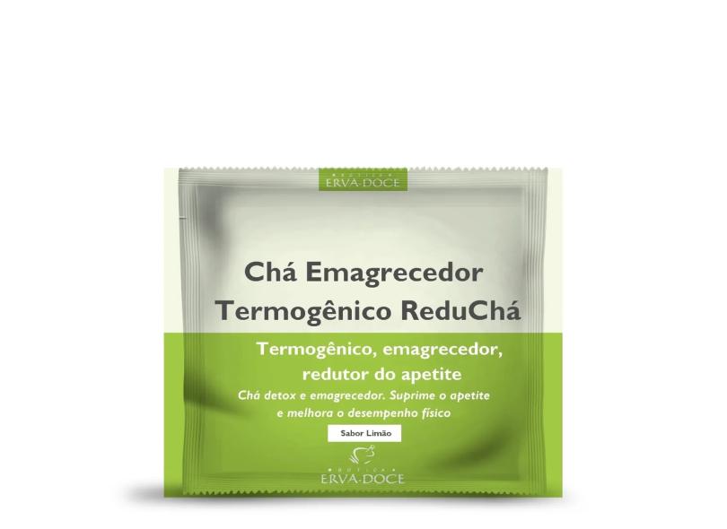 Cha Emagrecedor Termogenico ReduCha 60 saches limão com o Melhor Preço ...
