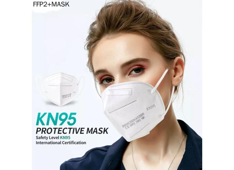 Kit 500 Máscaras Kn95 Proteção 5 Camada Respiratória Pff2 N95 3D com o ...