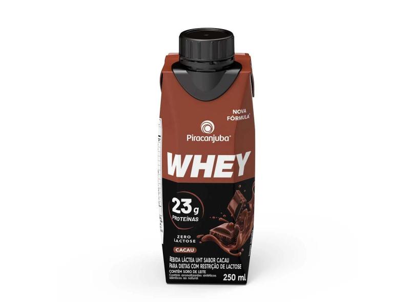 Piracanjuba Whey Pronto Zero Lactose Cacau 250Ml com o Melhor Preço é ...