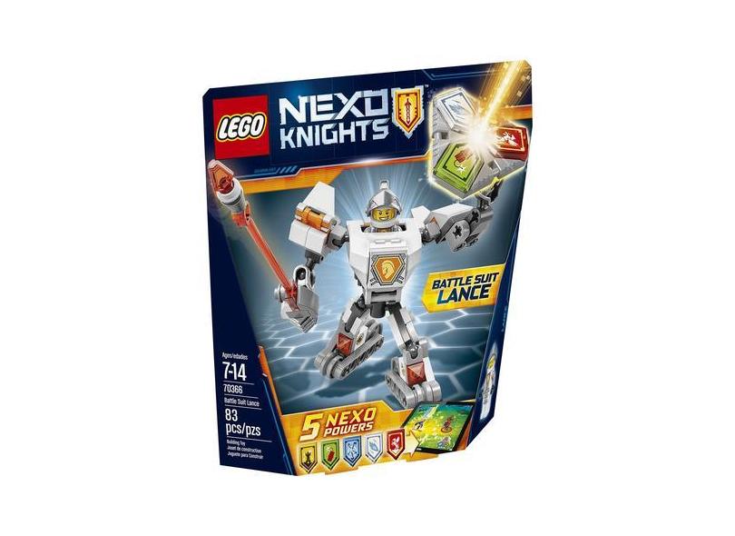 Lego Nexo Knights Battle Suit Lance 70366 Kit De Construção (83 Peça ...