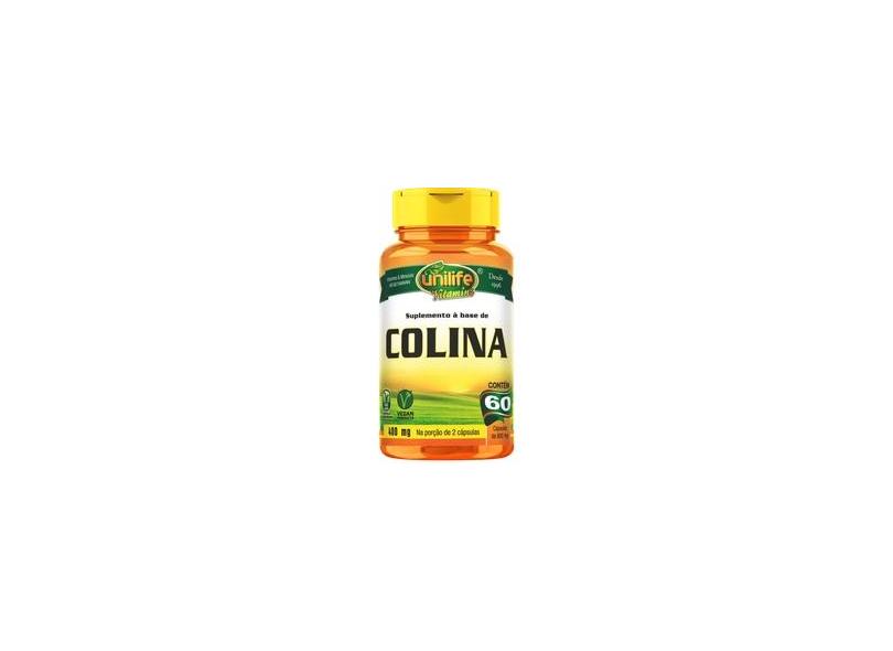 Colina 800mg 60 Vegan Caps Unilife Figado, Cerebro e Cardio em Promoção ...