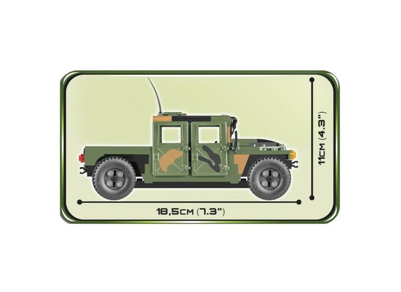 Blocos de Montar Carro Militar Humvee Camo All Terrain 255 Peças Cobi ...