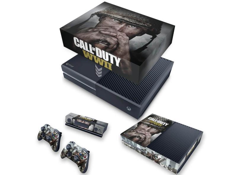 Capa Anti Poeira e Skin para Xbox One Fat - Call Of Duty Ww2 com o ...