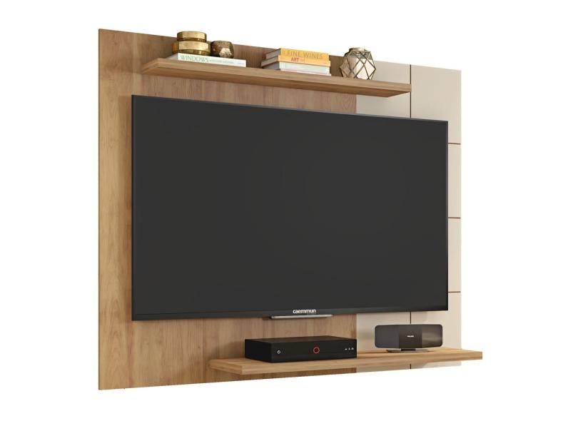 Painel Para Tv 58 Cross Caemmun Cor Buriti Off White com o Melhor Preço ...