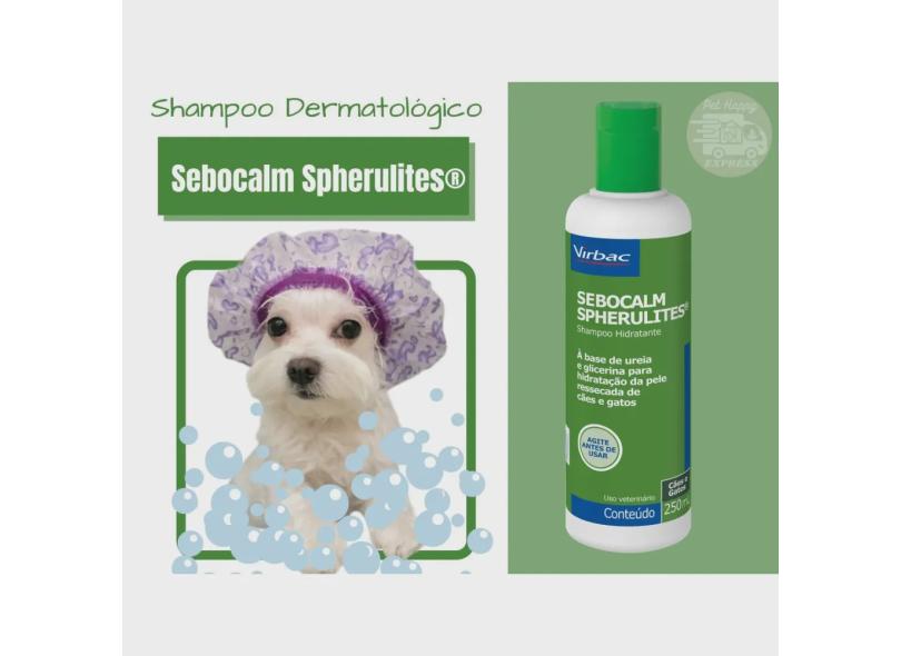 Sebocalm Spherulites 250 ml -Shampoo Dermatológico Virbac para cães e ...