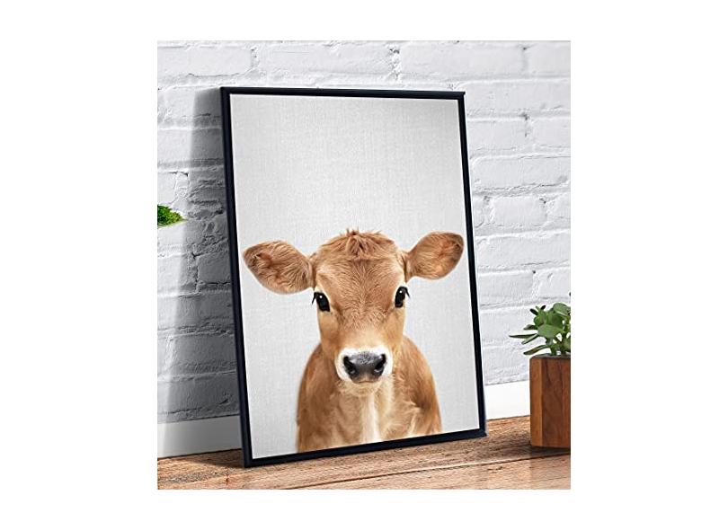 Quadro decorativo Poster Bezerro Fofo Animais Fofos Natureza com o ...