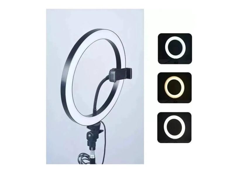 Kit Completo Ring Light Profissional 12 polegadas - 30cm c\ Tripé ...