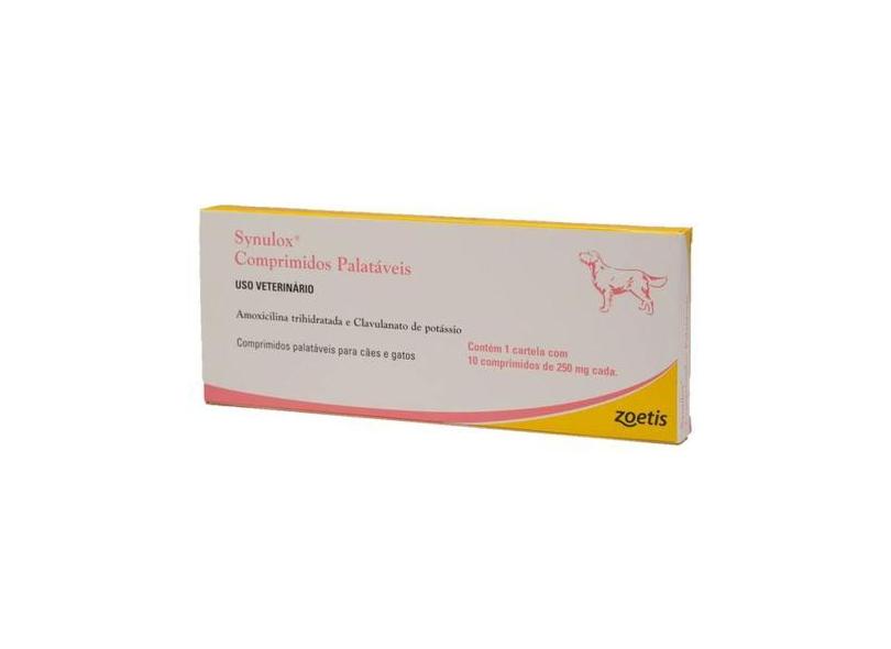 Synulox Zoetis 250mg 10 Comprimidos Válido NF com o Melhor Preço é no Zoom