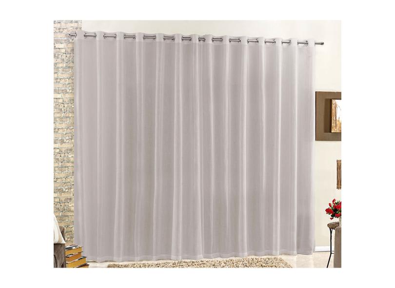 Cortina de Voal Linho 4m x 2,60m de Varão Simples com o Melhor Preço é ...