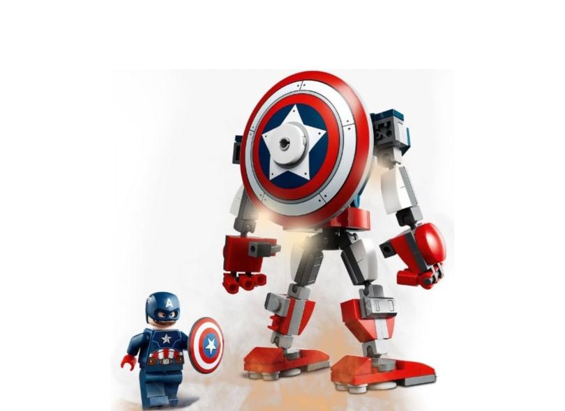 Lego Marvel Avengers Armadura Robo Do Capitao America 76168 com o ...