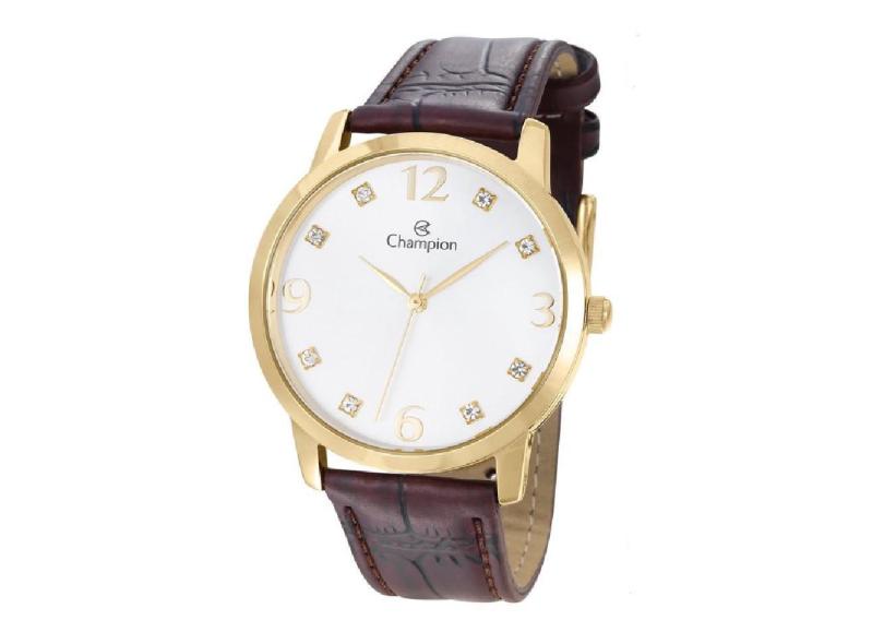 Relógio Feminino Couro Marrom Champion Cn24244B com o Melhor Preço é no ...
