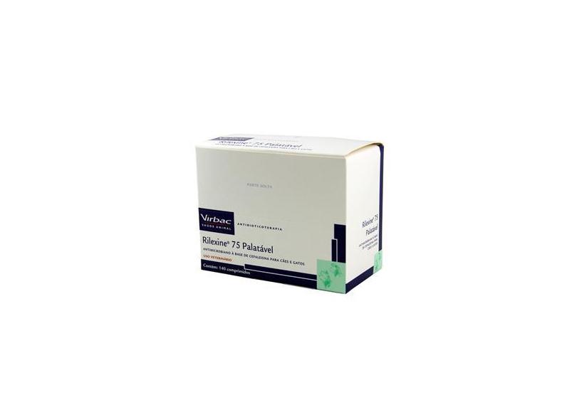 Rilexine 75mg Antibiótico Cães e Gatos c/ 140 comprimidos - Virbac com ...