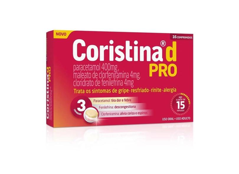 Coristina D Pro 16 Comprimidos com o Melhor Preço é no Zoom