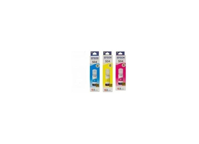 Kit Tinta Original Epson L6191 L4150 L6171 L6161 T504 03 Cor com o ...