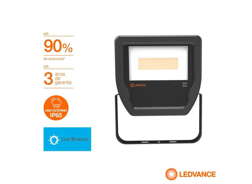 Refletor De Led Ledvance Ip65 30W 2700 Lm com o Melhor Preço é no Zoom