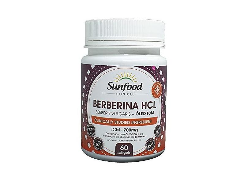 Berberina HCL com Óleo TCM 60 Softgels Sunfood com o Melhor Preço é no Zoom