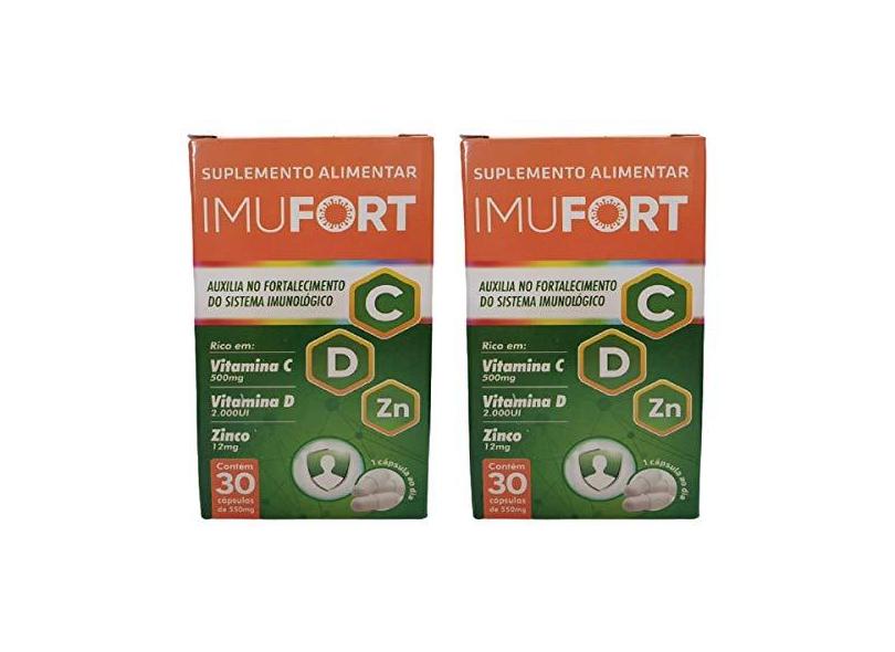 Kit Imufort suplemento alimentar c/30 vitamina c zinco com o Melhor ...