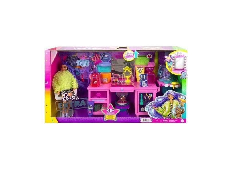 Boneca Barbie Extra Penteadeira Fashion C/ Luzes Mattel Gyj70 - Matte ...