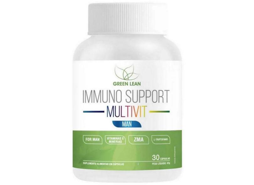 Multivitamínico Immuno Support Man - 30 Capsulas - Green Lean - Oferta ...