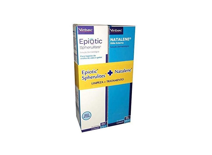 Kit Epiotic Spherulites + Natalene 25ml Orelha Otite Virbac com o ...